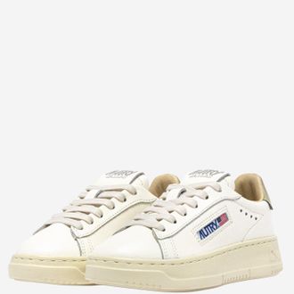 Autry Boys Medalist Low Sneakers Military Green Leather Trainers