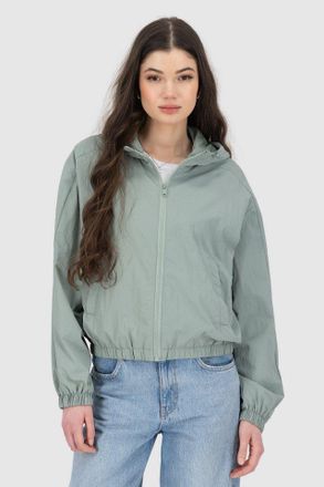 Alife And Kickin Sommerjacke Damen JovanaAK A &Uuml;bergangsjacke, Jacke leichte &Uuml;bergangsjacke Windbreaker mit Kapuze und Rei&szlig;verschluss