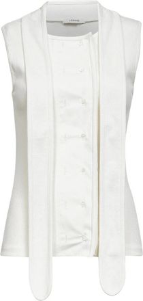Christophe Lemaire Femme, Blouses et Chemises, Blanc, Taille: 40 FR Haut Ajust&eacute; Asym&eacute;trique