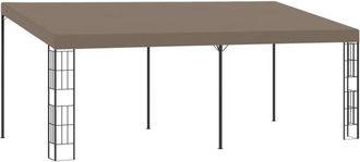 vidaXL Vidaxl - Belv&eacute;d&egrave;re mural 6x3 m Taupe Tissu