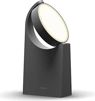 Philips Sockelleuchte Mimosa, Outdoor, 2700K, Anthrazit