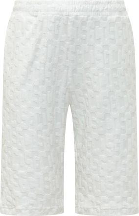 GCDS Gcds, Homme, Shorts, Blanc, Taille: S Monogram Shorts