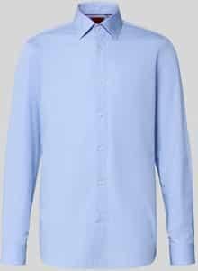 HUGO BOSS Modern Fit Businesshemd aus reiner Baumwolle Modell VALERIO