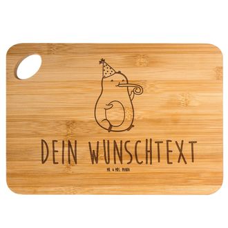 Mr. & Mrs. Panda Personalisiertes Schneidebrett Avocado Feier - Personalisierte Geschenke, Holzbrett, Gute Laune, Party, Mit Gravur, Holzbrettchen, Fr&uuml;hst&uuml;cksbrett Nam