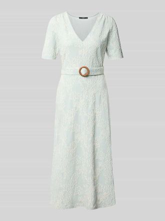 Zero Midikleid mit V-Ausschnitt und G&uuml;rtel