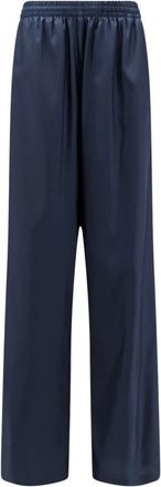 Gucci Technische Seiden-Popeline-Hose mit Web - - Trousers - Damen - Blau - 2XS