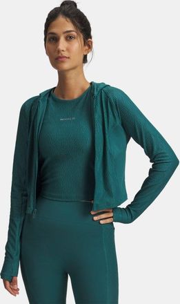 Under Armour Halo Jacqard Knit Jacke f&uuml;r Damen Rack Gr&uuml;n / Reflektierend XXL