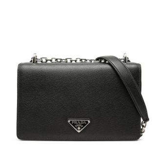 Prada Pre-owned Saffiano Nylon Umh&auml;ngetasche - - Pre-owned - Damen - Schwarzk - ONE SIZE