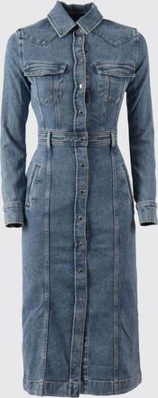 7 For All Mankind Robe Femme couleur Bleu Azur