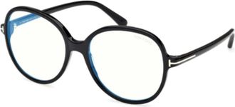 Tom Ford Femme, Accessoires, Noir, Taille: 56 MM Round Optical Frame