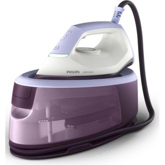 Philips 3000 Serie PSG3000/30 Dampfb&uuml;gelstation 2400 w 1,4 l Keramiksohle Lila, White - Philips