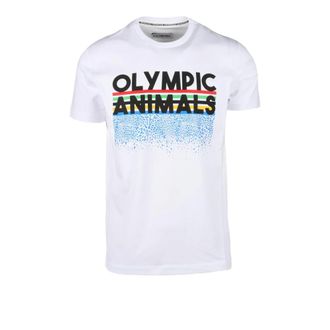 Dirk Bikkembergs Homme, Tops, Blanc, Taille: L Coton &Eacute;lasthanne T-shirt
