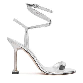 Stuart Weitzman Sandalen Stuart Weitzman Naudistini Wrap 100 SM911 Silberfarben