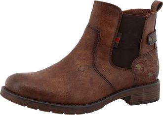 Mustang Jeans Damen Stiefelette moderner Alltagsschuh 15M0052002, Größe:39 EU, Farbe:Braun