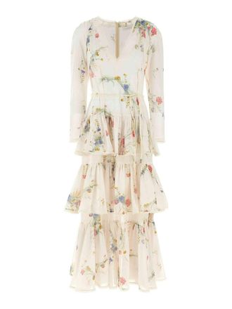 Zimmermann Maxi Robe - Blanc