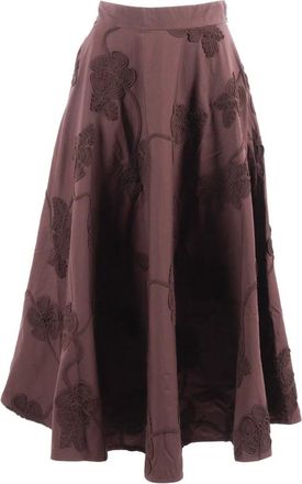 Rotate Rotate Birger Christensen, Femme, Jupes, Brun, Taille: 38 FR Maxi Floral Skirt Mol