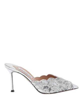 Aquazzura Mules - Silber