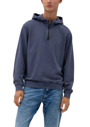 s.Oliver S. Oliver, Herren Hoodie Sweatshirt Kapuzensweater Feinstrick Navy Blue XL
