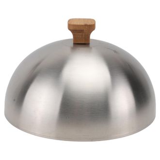 Cabilock Edelstahl Lebensmittelabdeckung Rund 28Cm - Anti-Spritzschutz F&uuml;r Steak, Burger, Pizza - Praktische Abdeckhaube F&uuml;r Grill, K&uuml;che, Restaurant