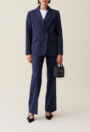 Claudie Pierlot Veste tailleur crois&eacute;e marine