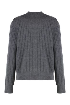 Bottega Veneta Womens Wool Cardigan Anthracite Cardigans Sweater