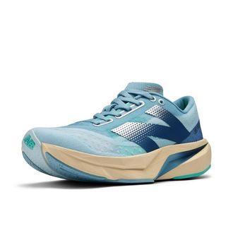 New Balance Womens FuelCell Rebel V4 Running Shoe, Quarry Blue/Chrome Blue/Heron Blue, 39 EU