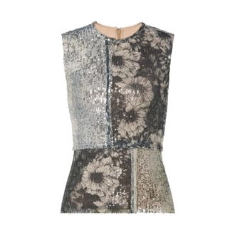 Maison Margiela Femme, Tops, Multicolore, Taille: 40 FR Floral Sequin Top