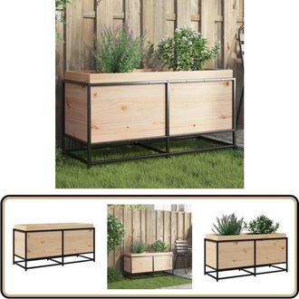 vidaXL Vidaxl - Jardinière 100x40x50 cm bois de pin massif - Jardinieredextérieure - Jardinière Bois - Pot De Fleurs Extérieur - Déco Jardin - Planter