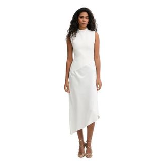 H&eacute;rve L&eacute;ger Esme Midi Dress - - Dresses - Damen - Wei&szlig; - L