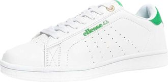 Ellesse Classic Sneaker f&uuml;r Damen, Leder, Cupsohle (Wei&szlig;/Gr&uuml;n)
