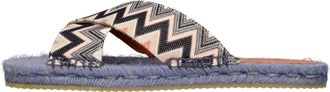 Missoni Femme, Chaussures, Multicolore, Taille: 36 EU Mules en tissu Zigzag