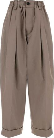 Marni Wide Hosen - - Trousers - Damen - Beige - 2XS