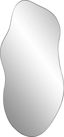 Landscape Wandspiegel, Schwarz, Metall, Glas, Holzwerkstoff, wellenförmig, 72x156x2.5 cm, Reach, Bsci, senkrecht und waagrecht montierbar, Spiegel, Wandspiegel