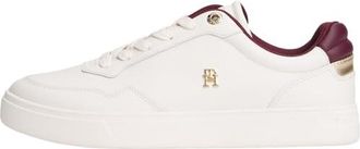 Tommy Hilfiger Baskets Cuvette Femme Essential Elevated Cuir, Ivoire (Ancient White), 40