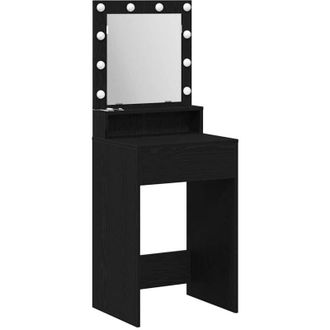vidaXL Coiffeuse Ch&ecirc;ne noir 50 x 41 x 135 cm Bois ding&eacute;nierie Vidaxl