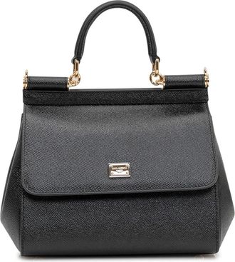 Dolce & Gabbana Femme, Sacs, Noir, Taille: ONE Size Sac Sicily Medium