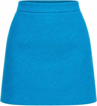 Dolce & Gabbana Mini-jupe en coton - Femme - Jupes - Bleu - Taille: 38 FR