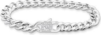 Thomas Sabo A2033-051-14-L16 Bracelet &agrave; maillons en argent sterling 925 serti de zircones blanches Longueur 16 cm, 16 cm, Argent sterling, Oxyde de zirconium