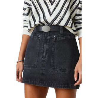 Suncoo Femme, Jupes, Gris, Taille: 42 FR Fjord Denim Skirt