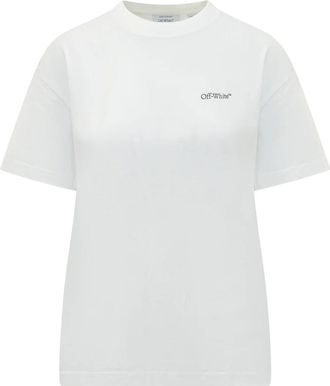 Off-white Femme, Tops, Blanc, Taille: 38 FR T-shirt Fl&egrave;che Fleur Lumineuse