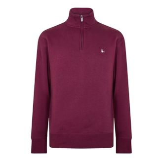 Jack Wills Barchester Sweatshirt f&uuml;r Herren, mit kurzem Rei&szlig;verschluss (Feige)