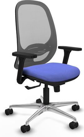 Piqueras y Crespo Schreibtischstuhl mit zylindrischen Armen, h&ouml;henverstellbare Lendenwirbelst&uuml;tze, ausgestattet mit 3 Positionen und Schneidschaum, mit 65 mm Nylon-Roll