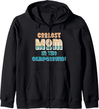 So Cool Designs Lustiger Spruch Coolste Mama auf dem Campingplatz Lustiges Kapuzenjacke