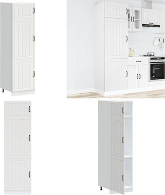 vidaXL Vidaxl - Armoire de cuisine Lucca blanc bois ding&eacute;nierie