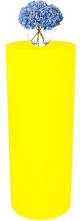 KLORIS Runde Säule Sweet Table Höhe 70 cm Durchmesser 35 cm Farbe Gelb Made in Italy