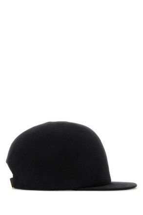 Balenciaga Womens Slate Twill Baseball Cap Black Cappelli E Fasce Per Capelli Hat