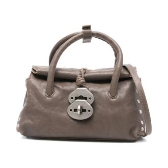 Zanellato Dotta Centauro Kleine Lederhandtasche - - Bags - Damen - Braun - ONE SIZE