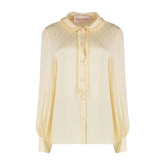 Valentino Garavani Damen, Blusen & Hemden, Beige, MGr&ouml;&szlig;e