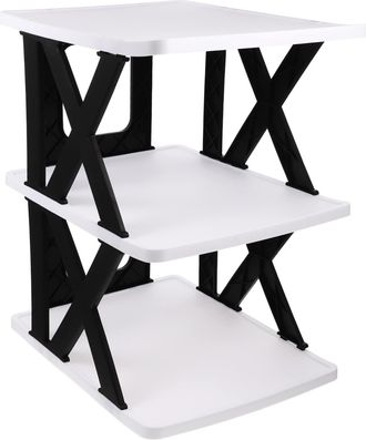 SOLUSTRE Schuhregal Aus Mehrschichtig Platzsparend Für Schuhe Und Stiefel Faltbar Stabil Zur Organisation Im Wohnzimmer