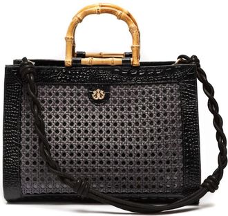 Isla Maxi Diana Strohtasche - Schwarz